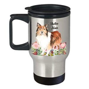 Sheltie Mom Travel Mug Sheltie Gift