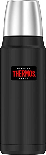 Thermos Stainless Steel Vacuum Insulated Double Wall Bottle Black 16 Ounce