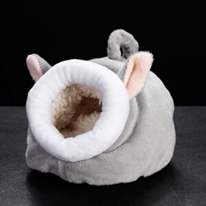 POPETPOP Hamster Snuggle Sack - Rat Hamster House Bed Winter Warm Fleece Small Pet Chinchilla Bed House Cage Nest Hamster Accessories