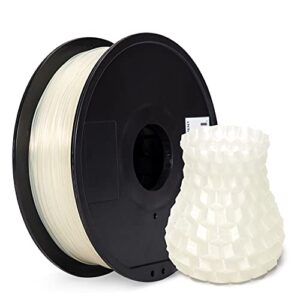 inland pla plus (pla+) 3d printer filament 1.75mm - pla pro dimensional accuracy +/- 0.03 mm - 1 kg spool (2.2 lbs) – fits most fdm/fff printers – odor free, clog free 3d printing filaments - natural