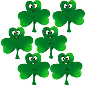 60 pieces st. patrick's day shamrock cutouts shamrock decoration mini shamrock paper cutouts irish shamrock cutouts for classroom st. patrick's day party office diy paper cutouts crafts