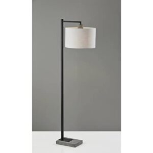 Adesso 5019-01 Devin Floor Lamp, 60.75 in, 100W, Black/Grey Finish, 1 Modern Lamp