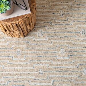 SAFAVIEH Micro-Loop Collection 4' x 6' Light Grey/Ivory MLP178F Handmade Premium Wool Area Rug