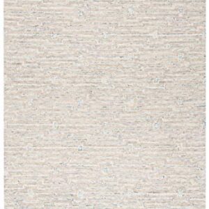 SAFAVIEH Micro-Loop Collection 4' x 6' Light Grey/Ivory MLP178F Handmade Premium Wool Area Rug