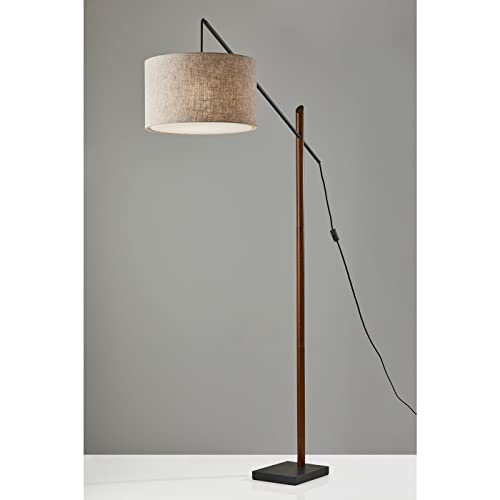 Adesso Ethan Arc Home Office Lamp, Black