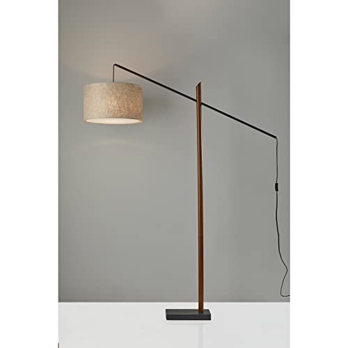 Adesso Ethan Arc Home Office Lamp, Black