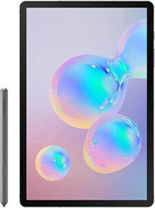 samsung galaxy tab s6 10.5-inch, 128gb wifi tablet mountain gray - sm-t860nzaaxar (renewed)