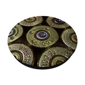 45Colt Spent Bullet casing Brass-Awesome Gun collector gift PopSockets Grip and Stand for Phones and Tablets