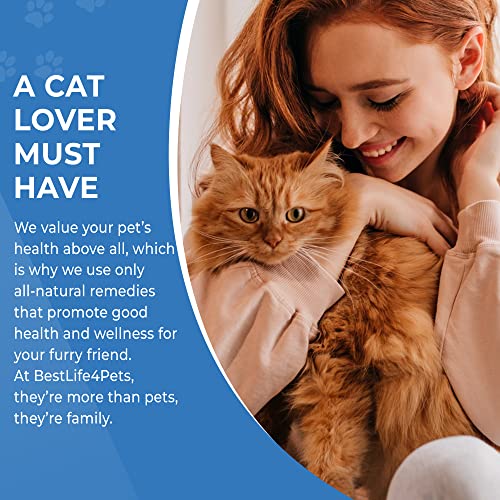 BestLife4Pets All-Natural Healthy Skin and Allergy Relief For Cats - Allergy Medicine For Cats; Cat Allergy Medication; Cat Itchy Skin Treatment - Strengthen Immune System - Easy to Use Pills (450 ct)