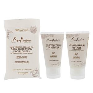 sheamoisture virgin coconut oil glowing hydration skincare kit - 1.5 oz