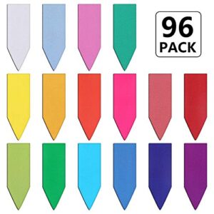 96 pieces arrow shaped magnetic bookmark colorful magnet page markers magnetic page clips for students teachers school home office reading supplies (bright color set)