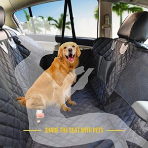 Vailge Dog Seat Cover for Back Seat, 100% Waterproof Dog Car Seat Covers with Mesh Window, Scratch Prevent Antinslip Dog Car Hammock, Car Seat Covers for Dogs, Dog Backseat Cover for Cars,Standard