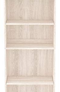 Signature Design by Ashley Dorrinson Modern Farmhouse 71" Bookcase with 4 Shelves, Weathered Whitewash