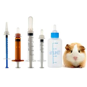 newborn kitten puppy feeding bottles for nursing, pet nurseing feeding bottle kits with replacement nipples