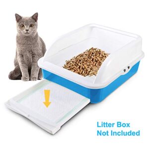 Petfamily Cat Litter Box Pads-Generic Refill for Tidy Cats Breeze Litter System,Litter Box Pads 16.9” x 11.4”-40 Count