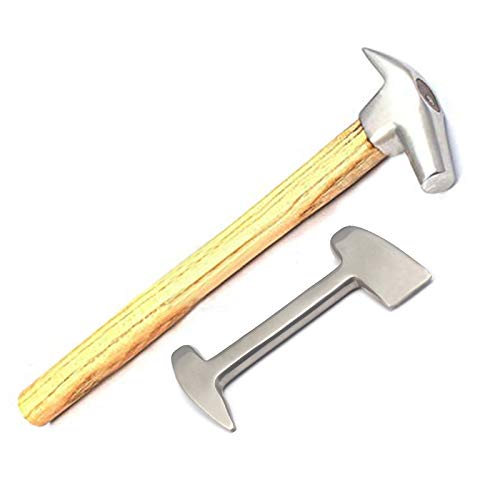 AAProTools Professional Farrier's Hammer Wooden Handle Clinch Cutter Durable Construction Satin