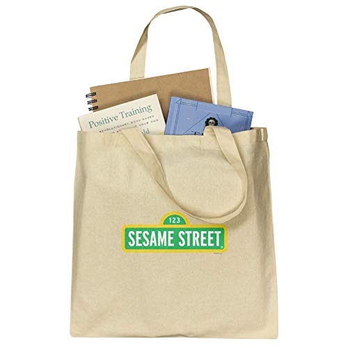 Sesame Street Logo Grocery Travel Reusable Tote Bag