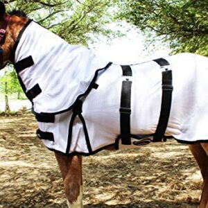 58" Miniature Weanling Donkey Pony Horse Foal FlySheet Summer Sheet White 51809