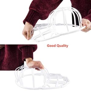 Der Rose 3 Pack Hat Washer Baseball Hat Cleaner Cap Washer Hat Washing Cage Holder Frame for Washing Machine (White hat washer 3pcs)