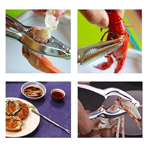 Luckkyme Seafood Tools, Lobster Crab Crackers Lobster Shellers Seafood Forks Seafood Forks(8 Pieces)