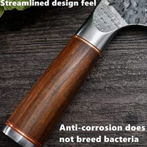 Smith Chu Handmade Forged Serbian Meat Cleaver Knife with Sheath Chef's knvies Full Tang Butcher Knife Outdoor Meat Vegetable Cleaver for Family, BBQ or Camping