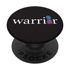 ivf transfer day infertility awareness pineapple warrior popsockets popgrip: swappable grip for phones & tablets