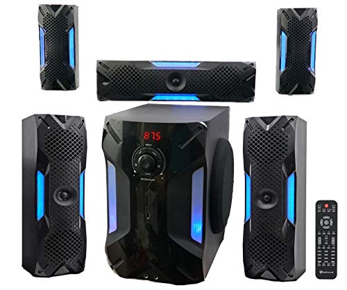 Rockville Hybrid Home Theater Karaoke Machine System w/8" Sub+(2) Wireless Mics