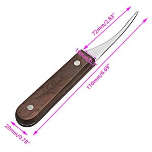 Vonty Shrimp Deveiner Tool Stainless Steel Shrimp Cleaner Knife with Wooden Handle