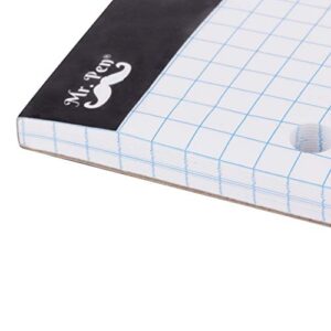 Mr. Pen- Engineering Paper Pad, Graph Paper, 5x5 (5 Squares per inch), 8.5"x11", 55 Sheets, 3-Hole Punched, Engineering Pad, Grid Paper, Graphing Paper, Computation Pads, Drafting Pad, Blueprint Paper