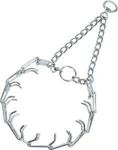 herm sprenger ultra-plus prong dog training collar, 2.25 mm x 13" neck size, 2.25 mm x 16" chain length, steel chrome plated dog prong collar, pinch collar for dogs, dog correction collar