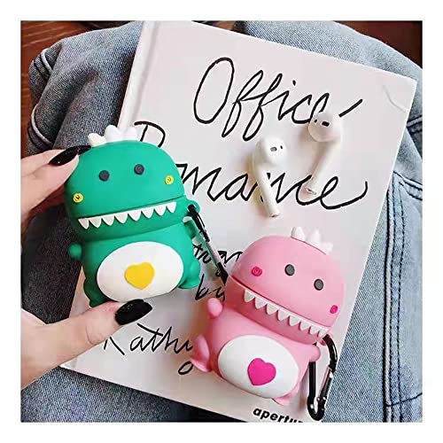 Xuyoz Airpods Case Cover, Cute 3D Cartoon Silicone Airpod Protective Skin Air pod Case Funny Cover Airpod 2 Case with Keychain for Girls Women Men Compatible with Airpods Charging Case 1& 2