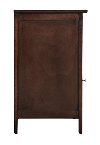 Glory Furniture 1 Drawer /1 Door Nightstand, Cappuccino