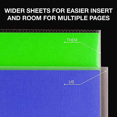 Samsill Ultra Clear Sheet Protectors, 250 Pack, 8.5x11 Inch Page Protectors for 3 Ring Binder, Premium Heavy Duty, Letter Size, Top Loading, Acid Free