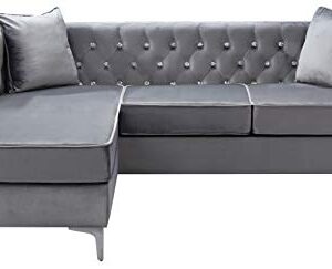 Glory Furniture Sofa Chaise, GRAY