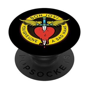 bon jovi you give love a bad name popsockets swappable popgrip