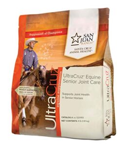 ultracruz equine senior joint supplement for horses, 4 lb, pellet (28 day supply)