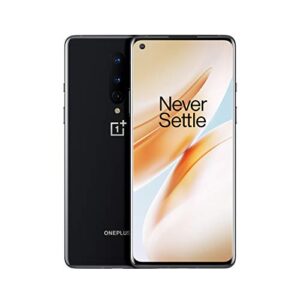 oneplus 8 (5g) dual-sim in2013 128gb/8gb ram (gsm + cdma) factory unlocked android smartphone (onyx black)- international version