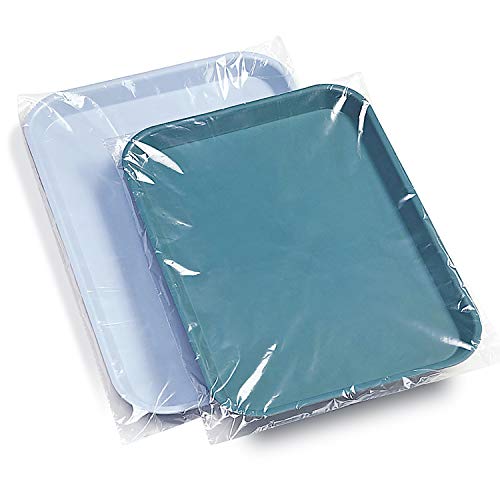 JMU Dental Tray Covers, Disposable Clear Plastic Sleeve, Ritter Size B 10.5" x 14", Box of 500