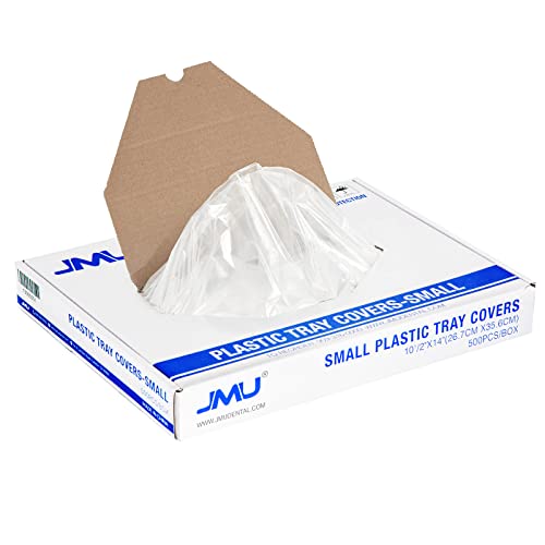 JMU Dental Tray Covers, Disposable Clear Plastic Sleeve, Ritter Size B 10.5" x 14", Box of 500