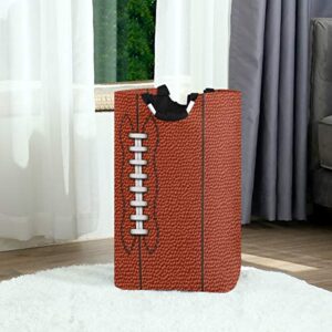 ALAZA Sport American Football Laundry Basket Hamper Large Storage Bin with Handles for Gift Baskets, Bedroom, Clothes