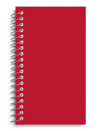 1InTheOffice Wirebound Spiral Memo Books, Memo Pads, 3" x 5", College Ruled, Small Notepad 3x5, Assorted, 75 Sheets/Pad, 10 Pads/Pack