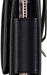 Mopaclle Phone Holster for Samsung Galaxy S21 FE 5G/ S23 Plus/ S8+ S9+ S10 Plus/ A02s A03s A04s A72 A73 5G/ iPhone Xs Max/ 14 Pro Max, Leather Cell Phone Belt Case with Belt Clip Holder Pouch, Black