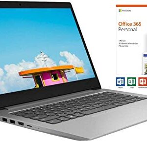 Lenovo Ideapad 1 14" HD Energy-efficient Widescreen LED Backlight Laptop, AMD A6-9220e Upto 2.4GHz, AMD Radeon R4, 4GB RAM, 64GB eMMC SSD, Bluetooth, HDMI, Windows 10, 1 Year Office 365 Personal