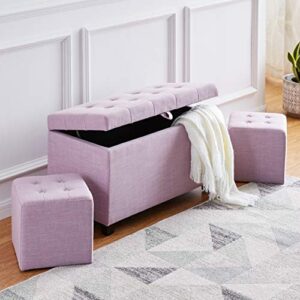 FIRST HILL FHW WFO124PK Ottomans, Lavender