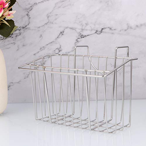 TOPBATHY 1 pc Sink Caddy Stainless Steel Kitchen Hanging Storage Basket Organizer Drain Rack Sponge Holder for Kitchen Bathroom