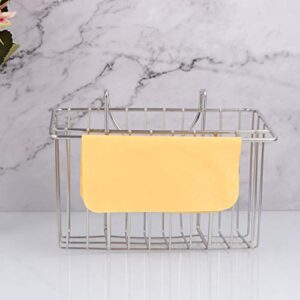 TOPBATHY 1 pc Sink Caddy Stainless Steel Kitchen Hanging Storage Basket Organizer Drain Rack Sponge Holder for Kitchen Bathroom