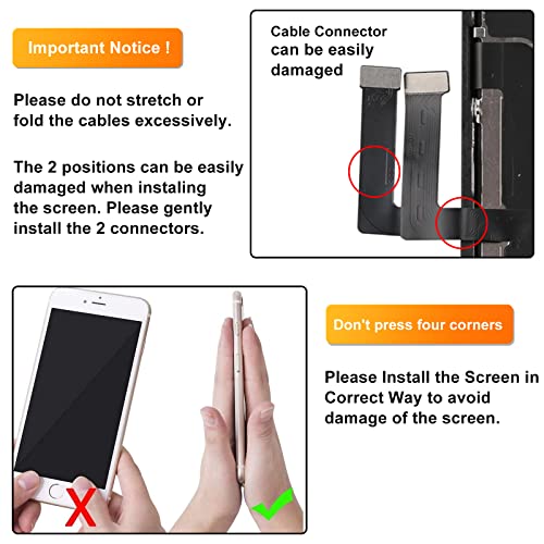 LL TRADER Screen Replacement for iPhone 11 LCD Display 6.1'' Touch Screen 3D Touch Digitizer Assembly (for Model A2111, A2223, A2221) with Repair Tool Kits