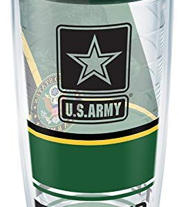 Tervis Army Forever Proud Made in USA Double Walled Insulated Tumbler Travel Cup Keeps Drinks Cold & Hot, 16oz, Classic