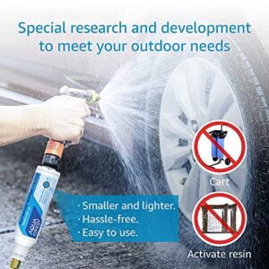 AQUACREST Inline Water Filter, Dedicated for Car Washing, Window & Yard Cleaning, Effectively Reduce Hard Water Spots, Soften Water, Upgraded Formula, Pack of 2