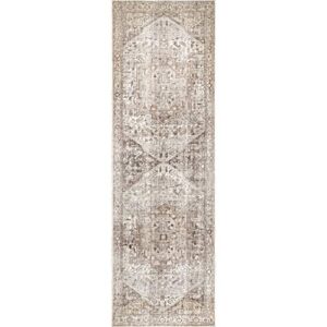 NuLOOM Vintage Harriet Medallion Fringe Runner Rug, 2' 6" x 6', Silver